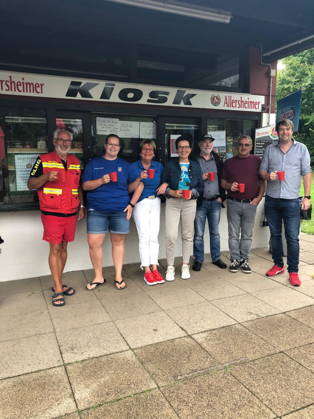 Besuch im Freibad Polle - Sabine Tippelt